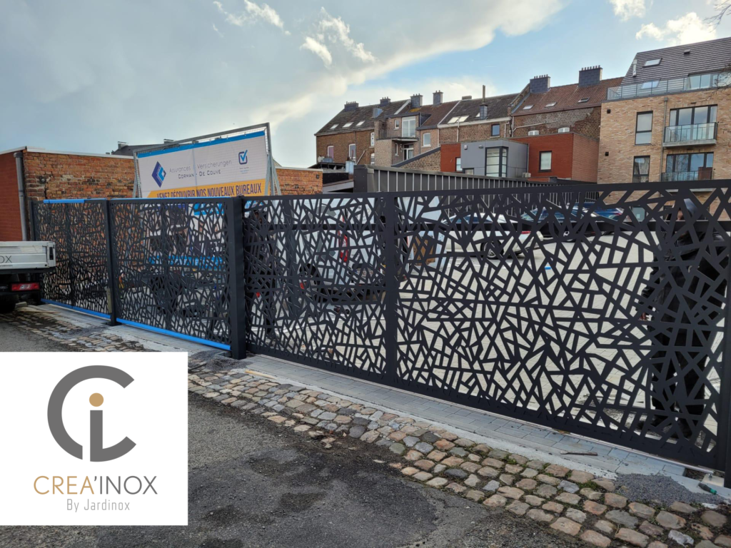 Voici un exemple de portail design. - Créainox